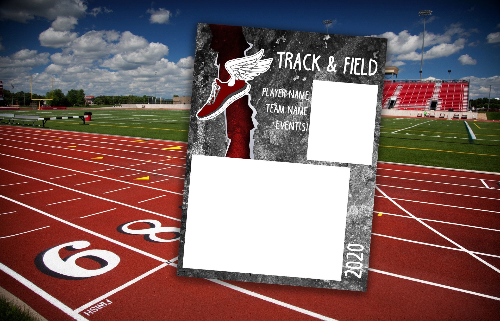 Track & Field Sports Memory Mate Template Instant Download 8x10 Photo ...