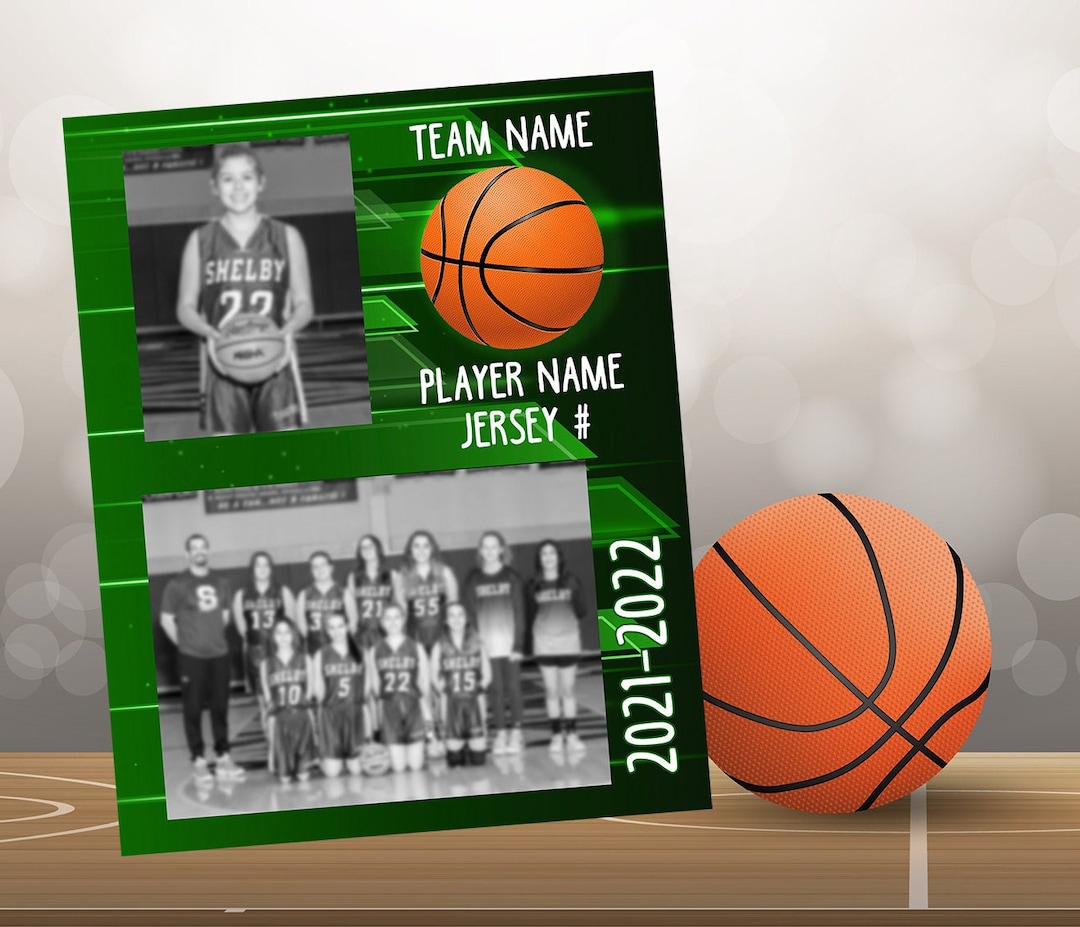 Basketball Memory Mate Template Sport Photography Scrapbook Photoshop ...