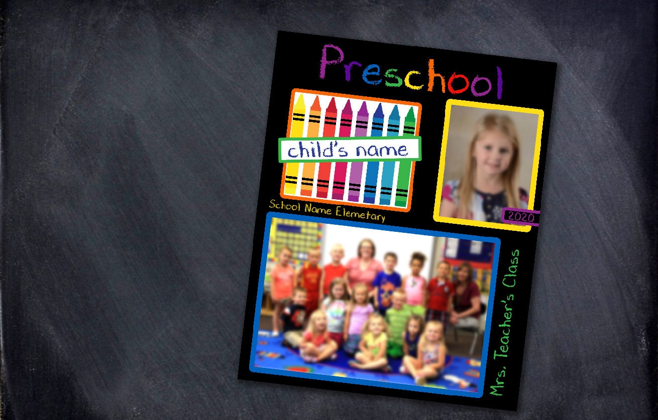 2 FILES! Preschool School Photos Memory Mate Teacher Student Gifts ...