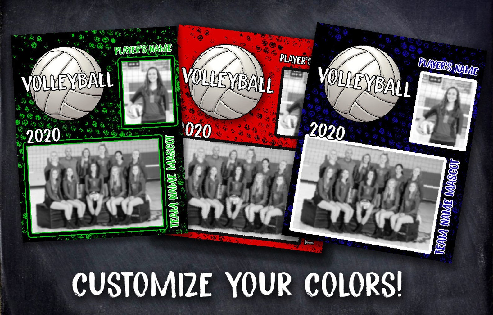 Volleyball Memory Mate Template Sports Photography Scrapbook ...