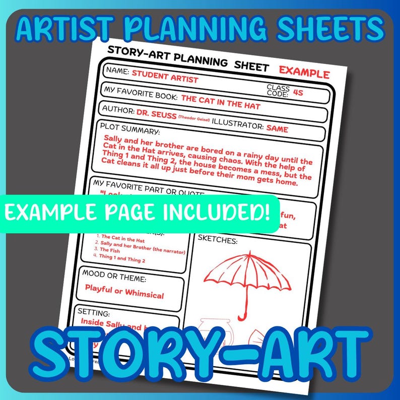Art Class Lesson Plan Story Art Combining Literature and Visual Arts ...