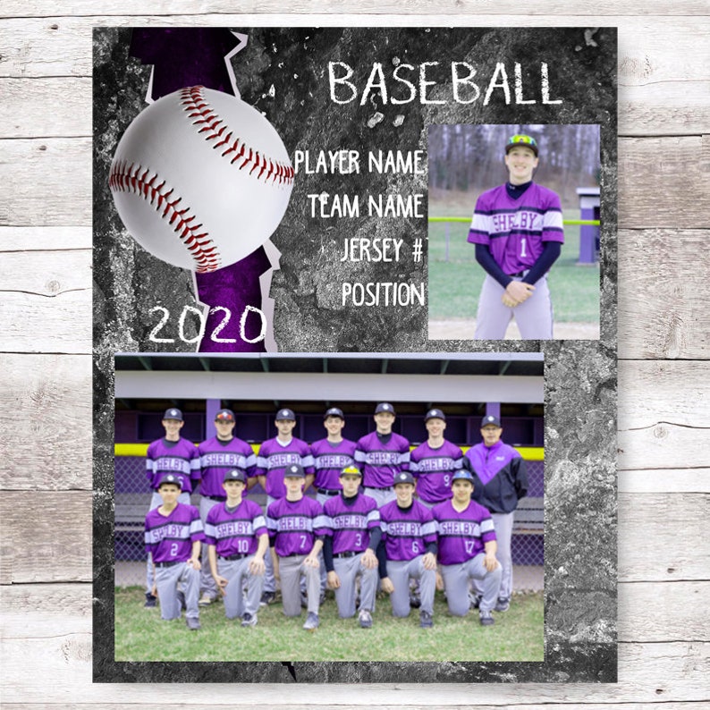 Baseball Sports Memory Mate Template Instant Download 8x10 Photo ...