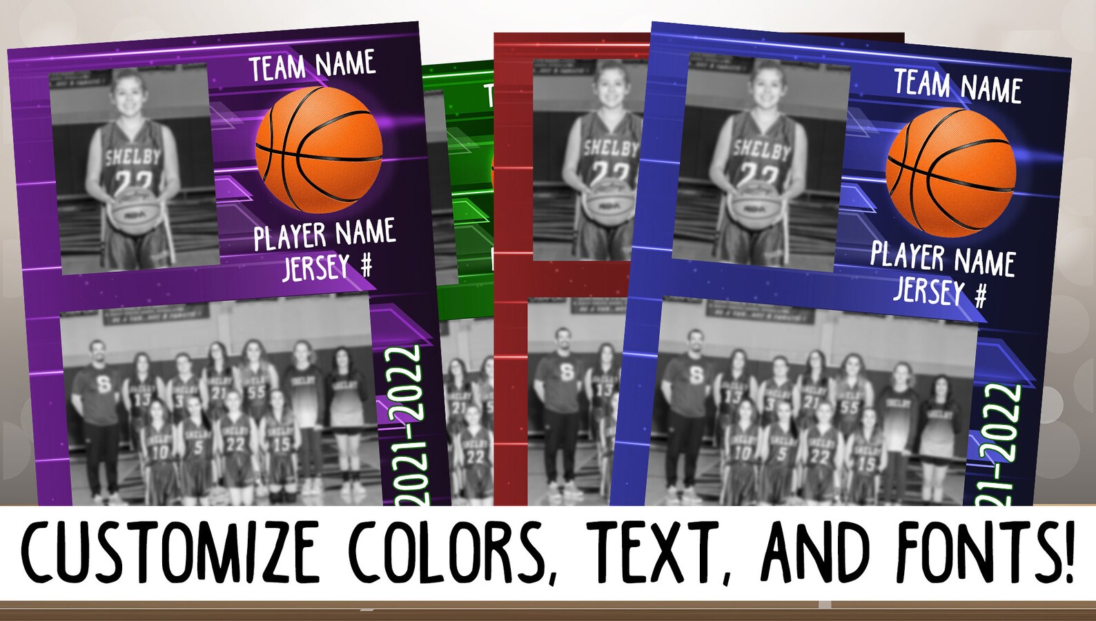 Basketball Memory Mate Template Sport Photography Scrapbook Photoshop ...