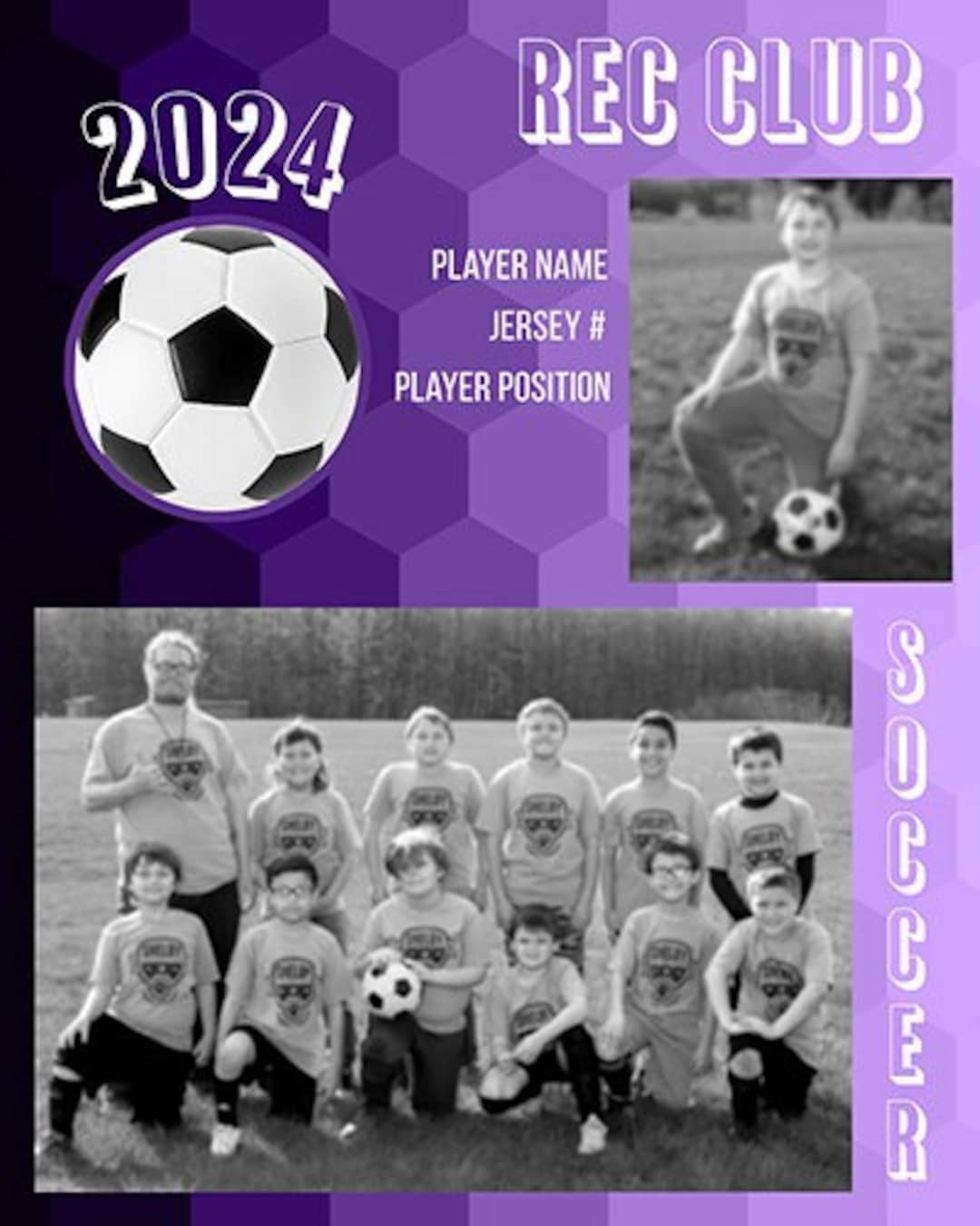 SOCCER Memory Mate Template! Customizable Digital Download for Sports ...