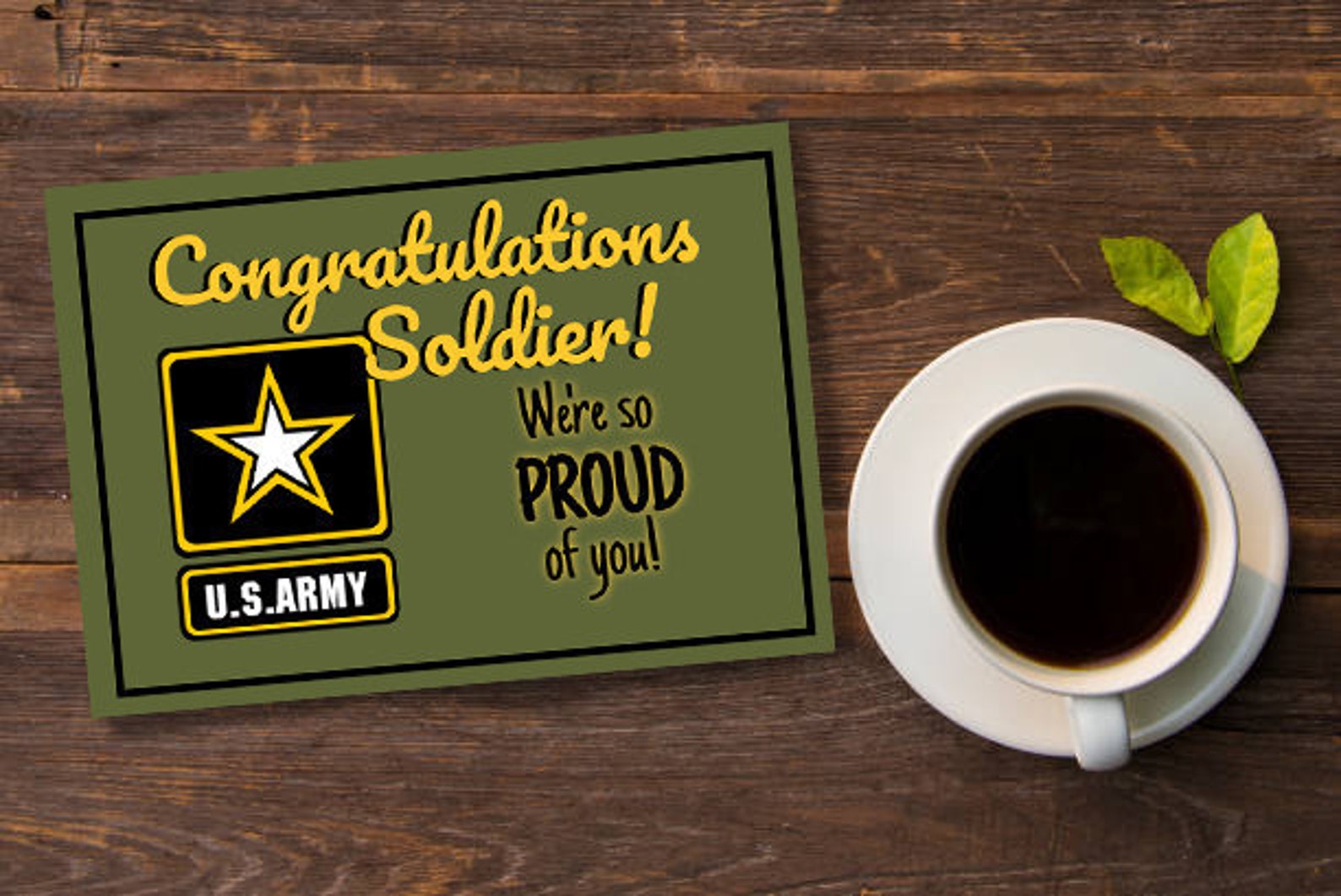Army Congratulations Solider Card 5x7 Printable Card Basic - Etsy