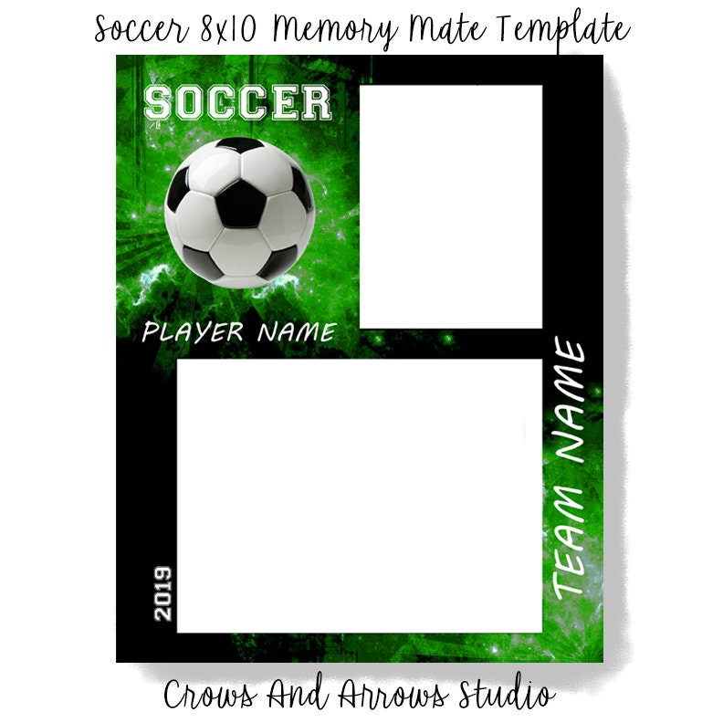 Soccer Memory Mate Template Sports Photography, Scrapbooking Photoshop ...