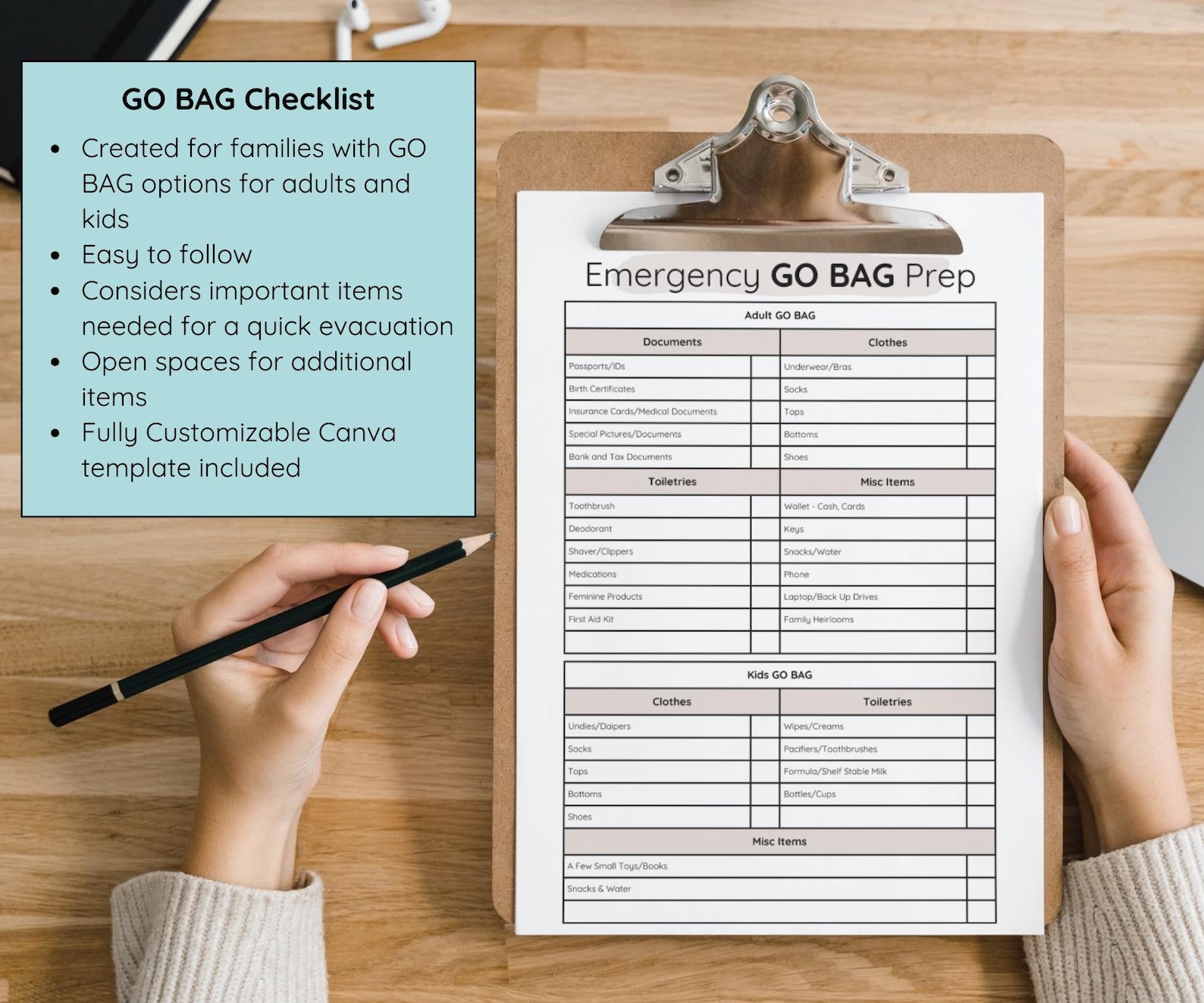 Printable Emergency Preparedness Checklist - Etsy