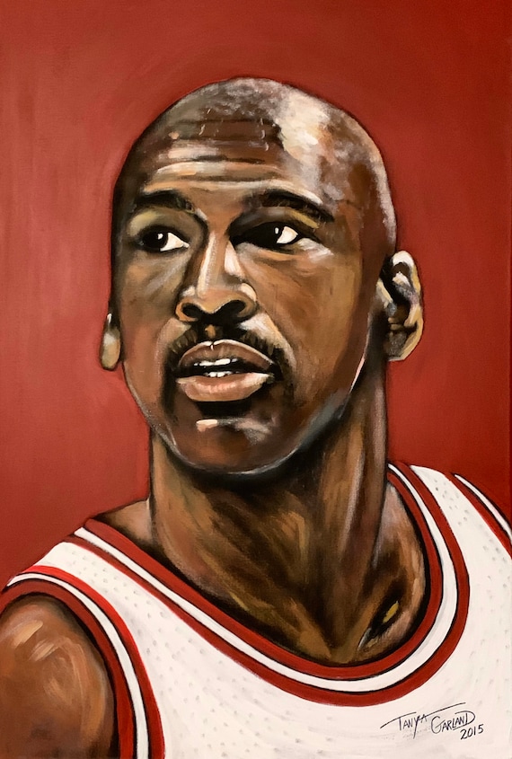 Michael Jordan Portrait Painting