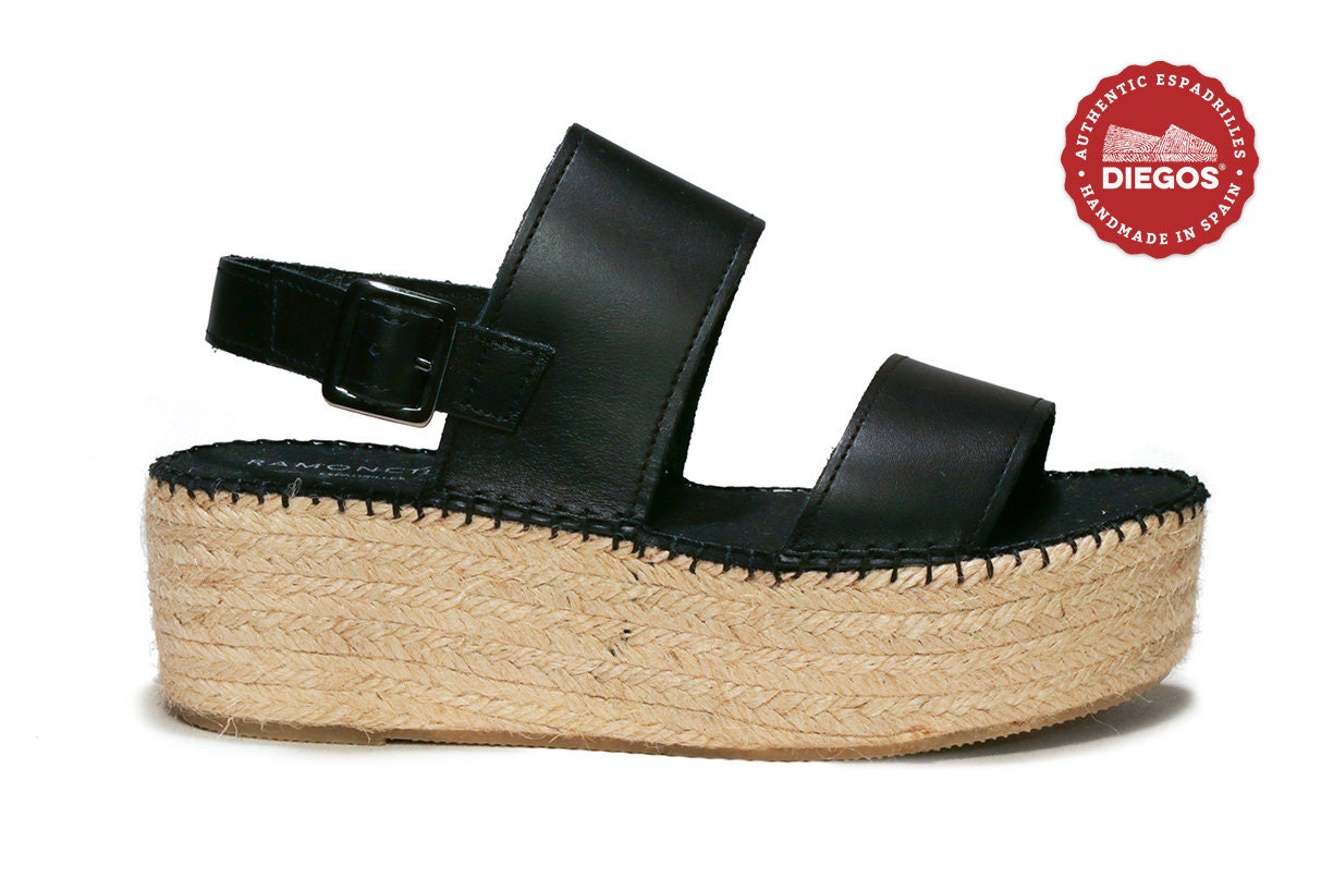 Belen Espadrilles Platform Rope Soles Made in Spain Make - Etsy