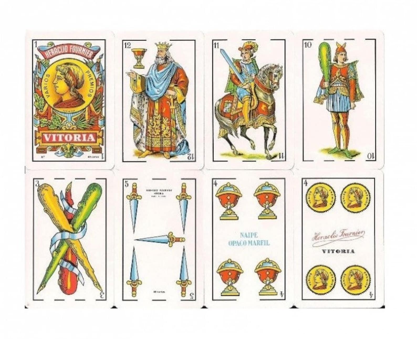 Spanish Playing Cards With Case 50 Cards Ref: F20990 | Etsy