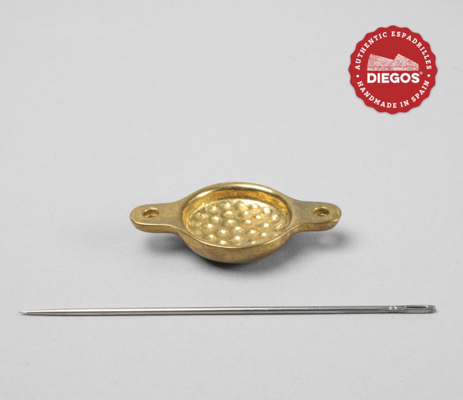 Metal Palm Thimble & Sewing Needle Made in Spain | Hand Thimble ...