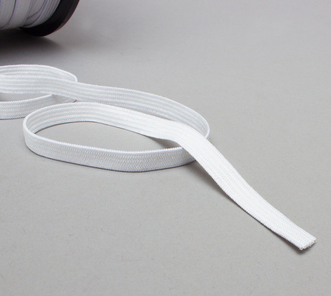 5 X Meters - 4mm Round Soft Elastic Band for Face Masks - Black or ...
