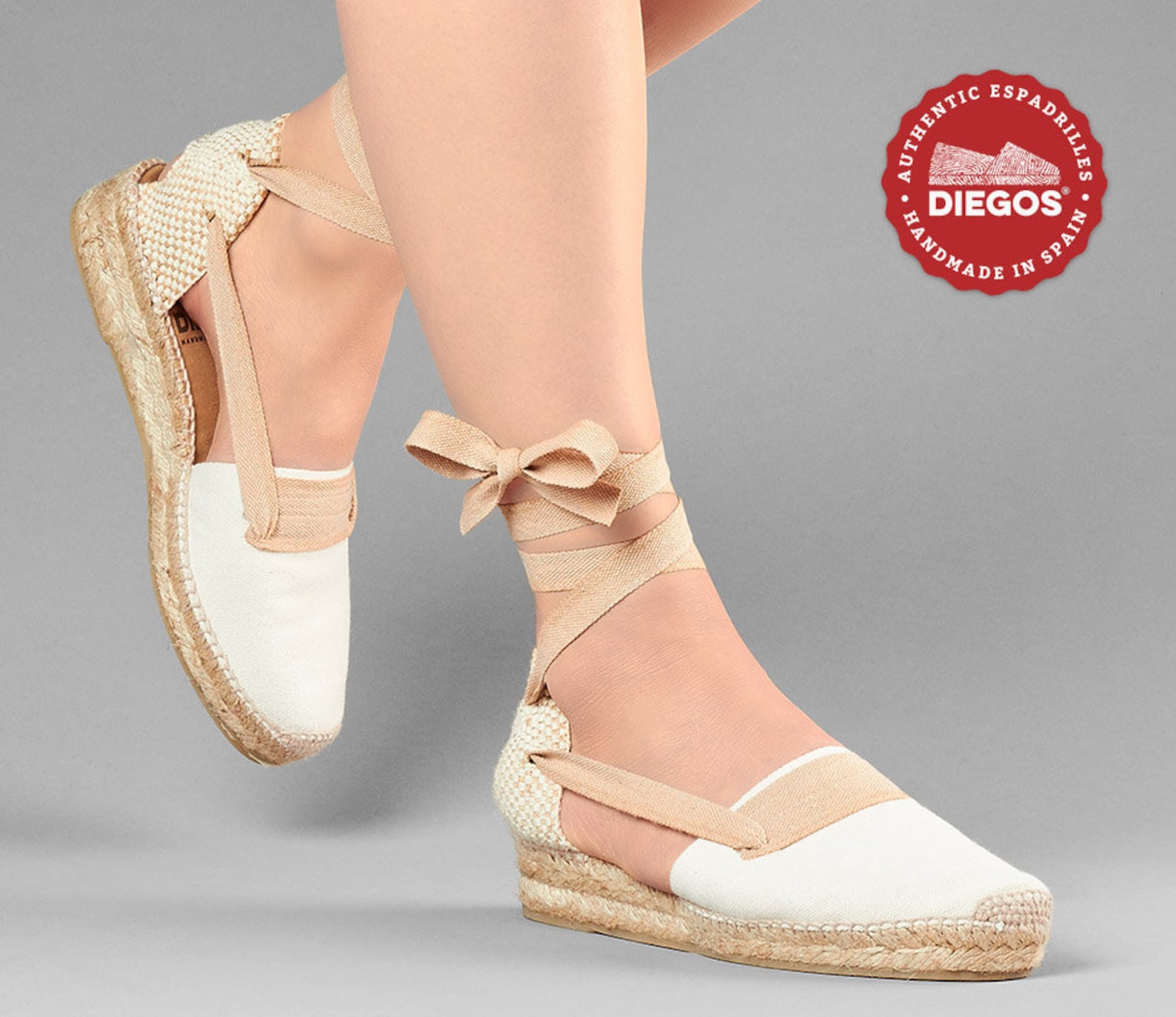 Basque Low Wedge Ivory Espadrilles Shoes Basque Laces | Etsy