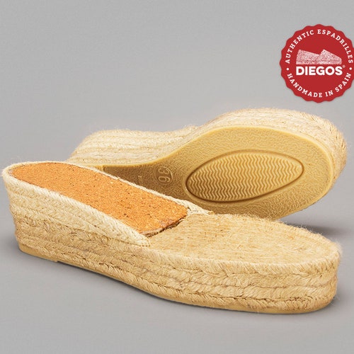 Espadrilles High Wedge Rope Soles Made in Spain Make Your - Etsy