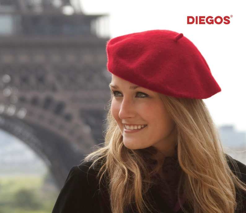Black French Basque Beret for Adults One Size Fits All - Etsy