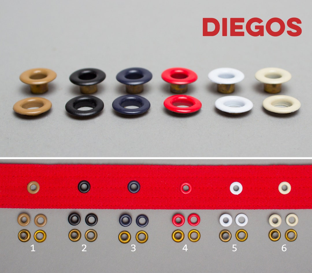 10mm Eyelets With Washers - 6 Colors Available - Brass Grommets - Ships ...