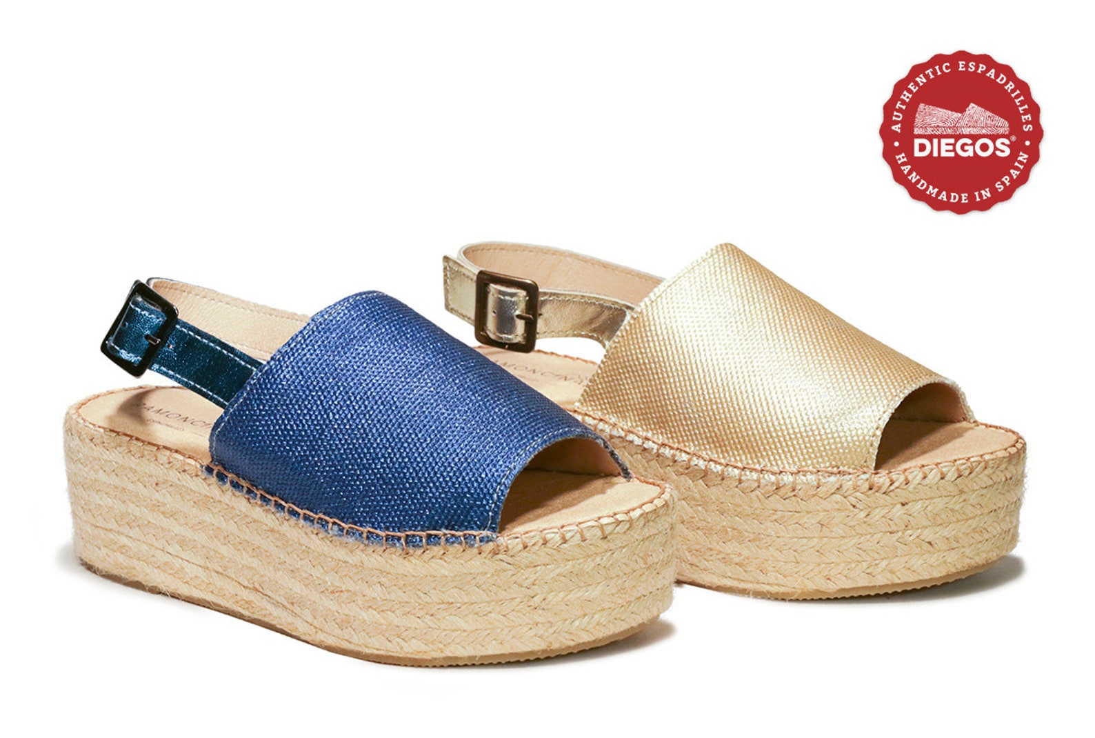 Espadrilles Medium Platform Rope Soles Made in Spain Make - Etsy