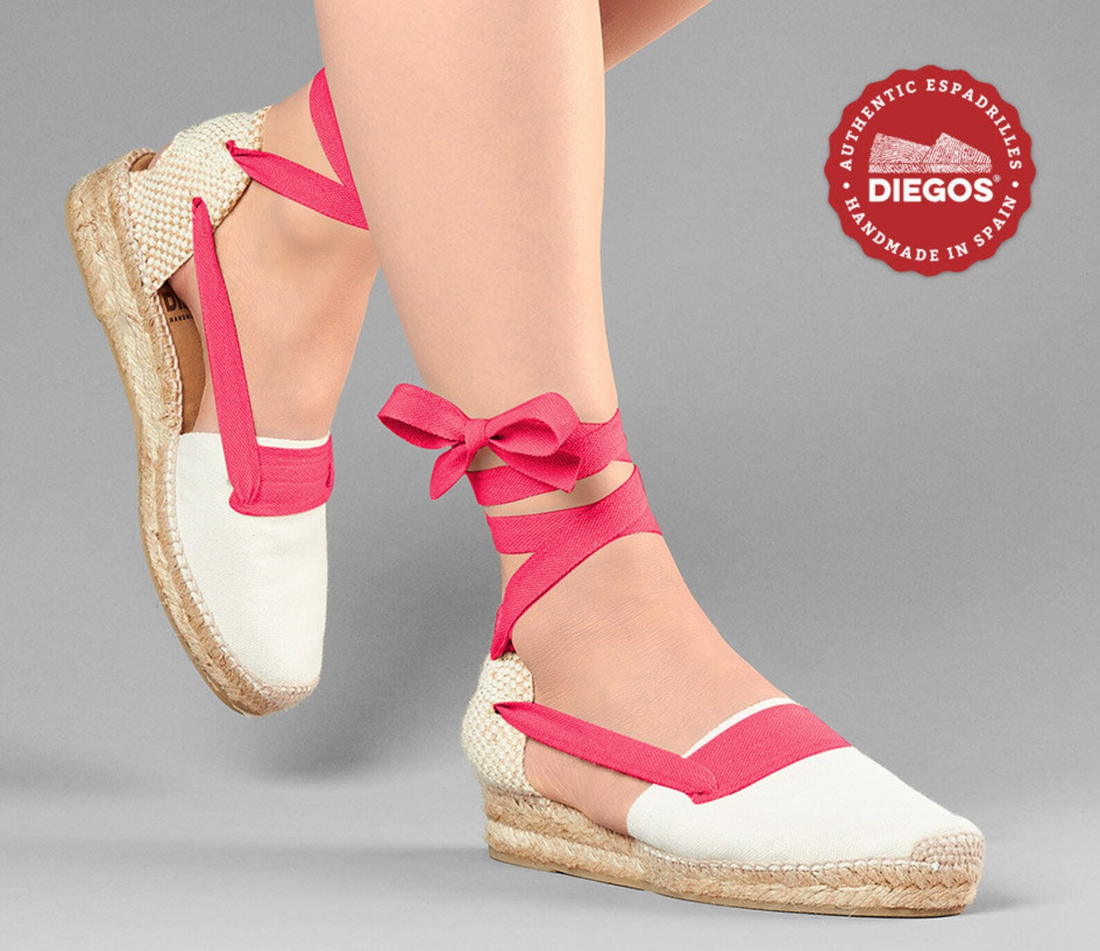 Basque Low Wedge Ivory Espadrilles Shoes Basque Laces | Etsy