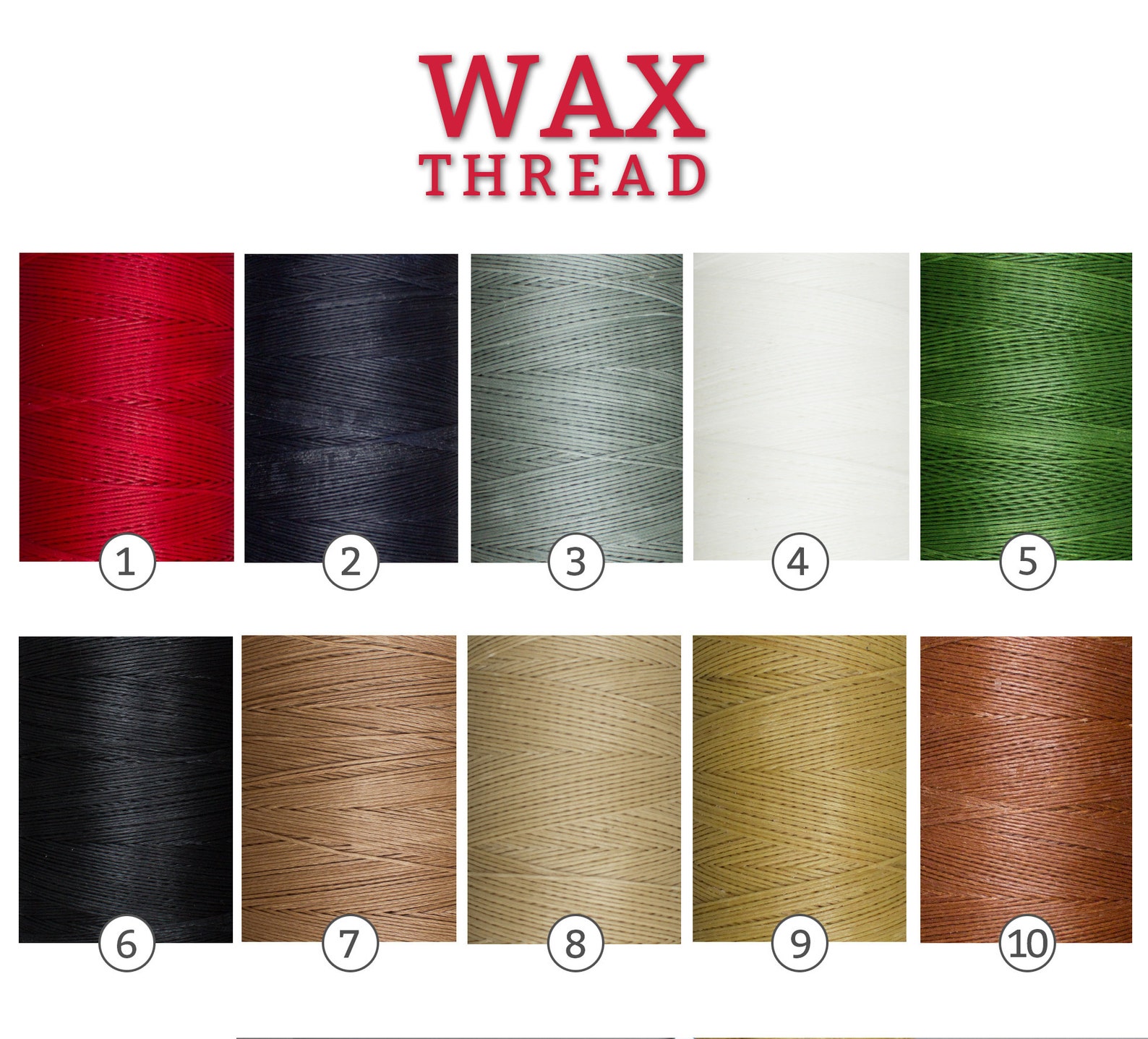 Wax Polyester Thread 1 Mm | Made in Valencia, Spain | Multiple Colors ...