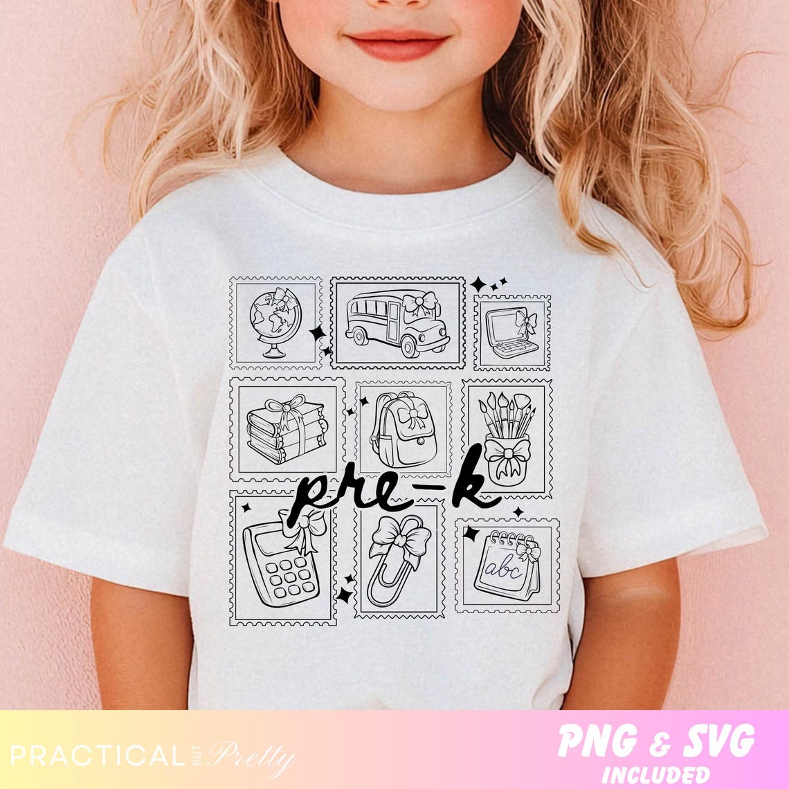 Pre K PNG SVG Back to School Design | in My Pre K Era PNG | Pencil Bow ...