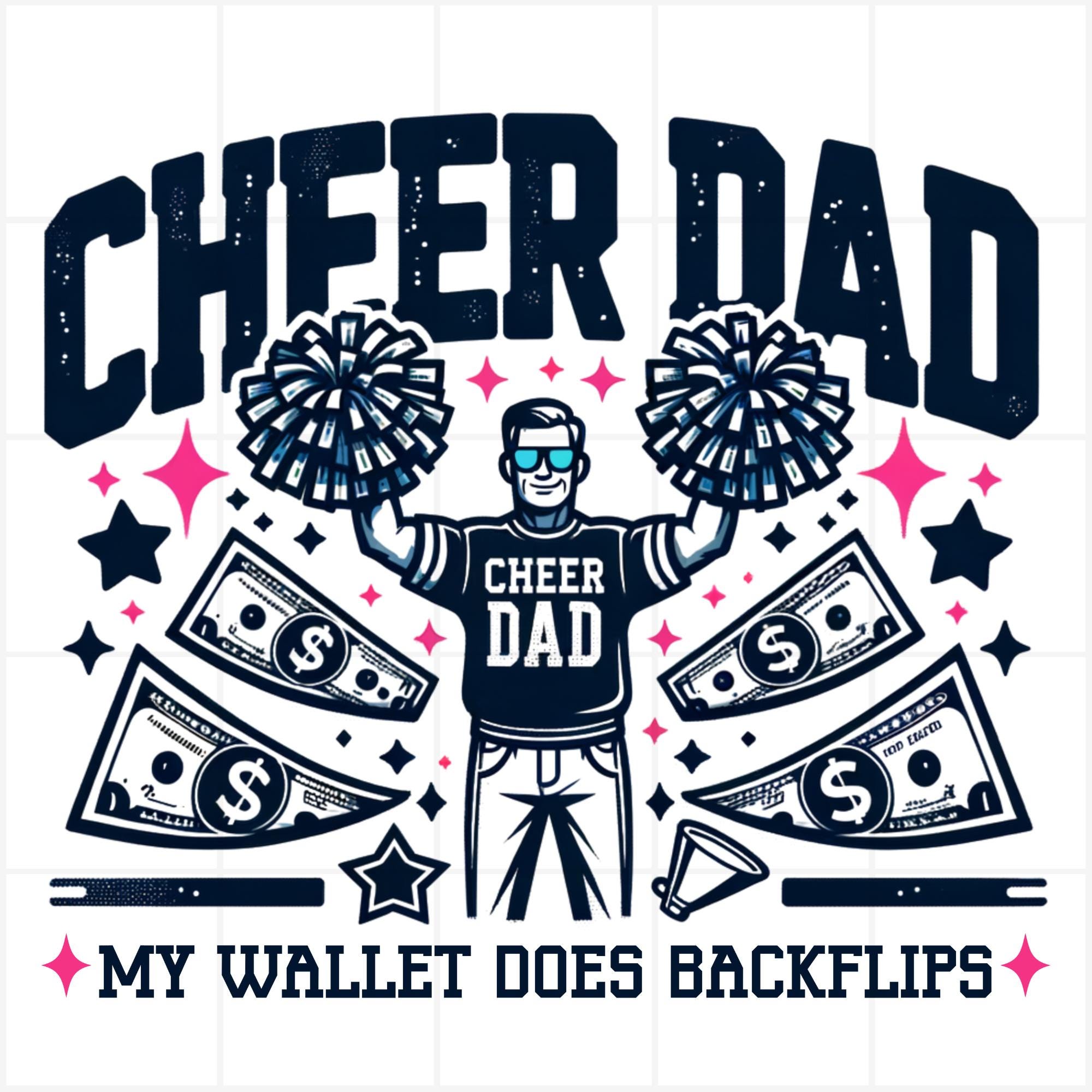Cheer Dad PNG for Cheer Dad Shirt - Cheerleading PNG for Sublimation ...