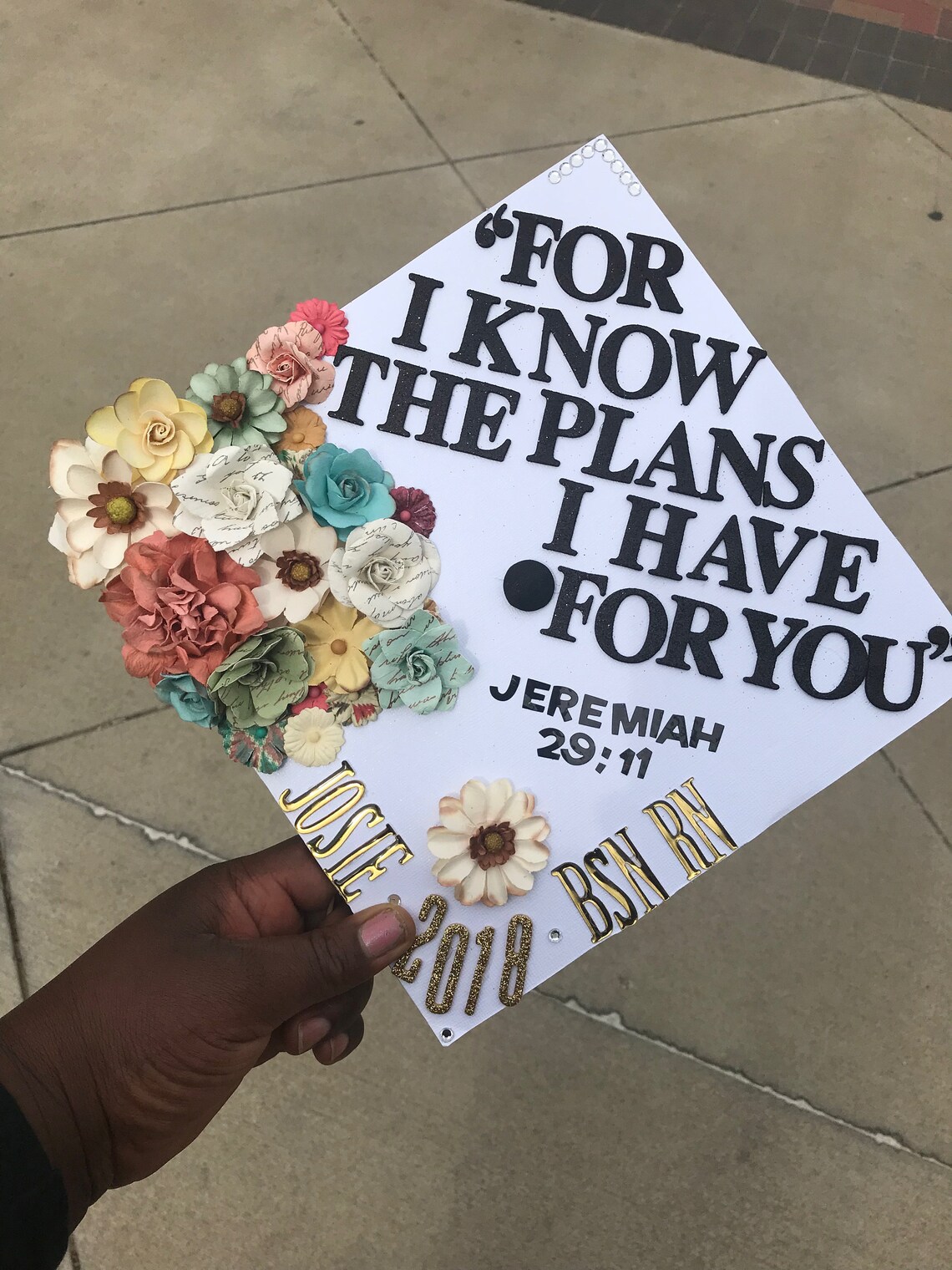 Custom Graduation Cap, Decorated Graduation Cap, Handmade Graduation ...