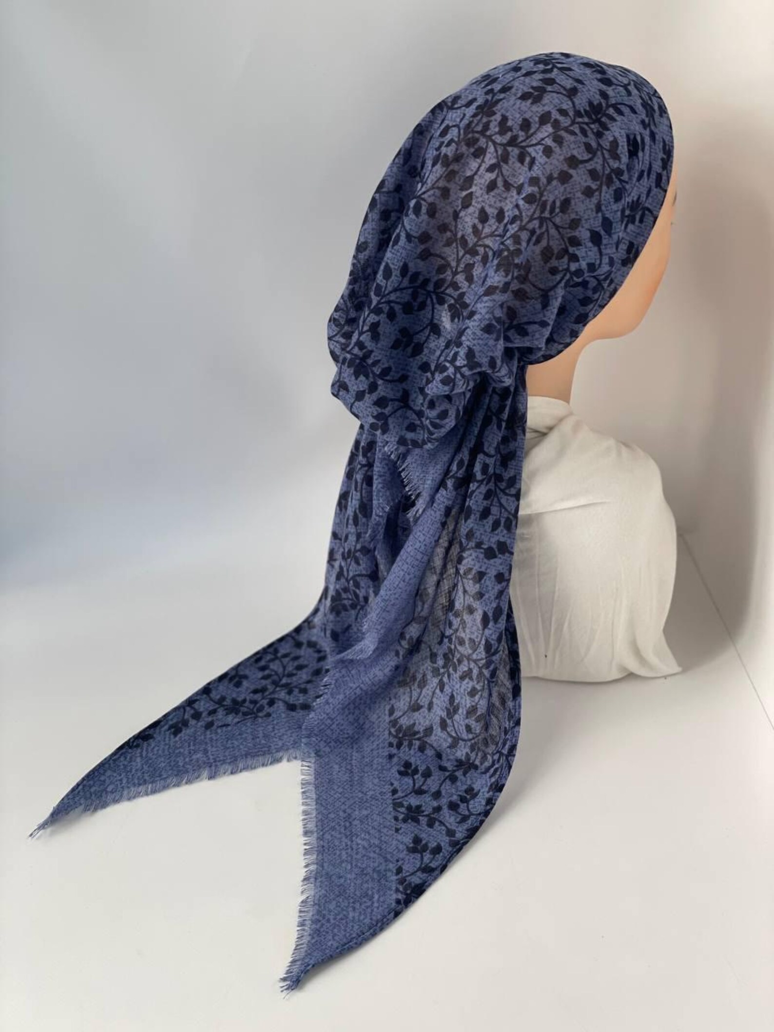 New! Pre-tied Headscarf With Long Tails. Handmade Grip Bandana for ...