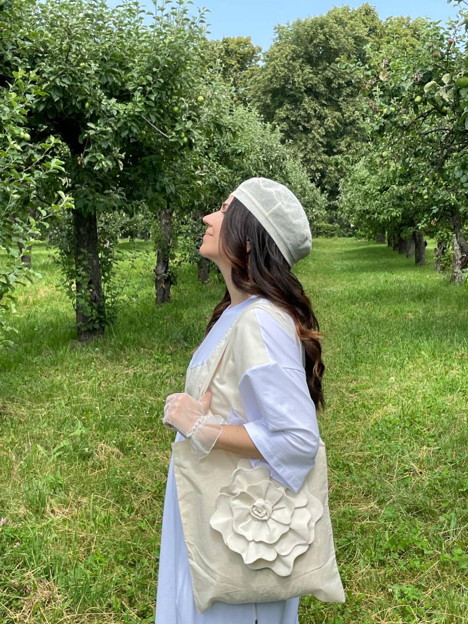 Cute Vintage Summer Beret for Women. Beige Elegant Beret for Her ...