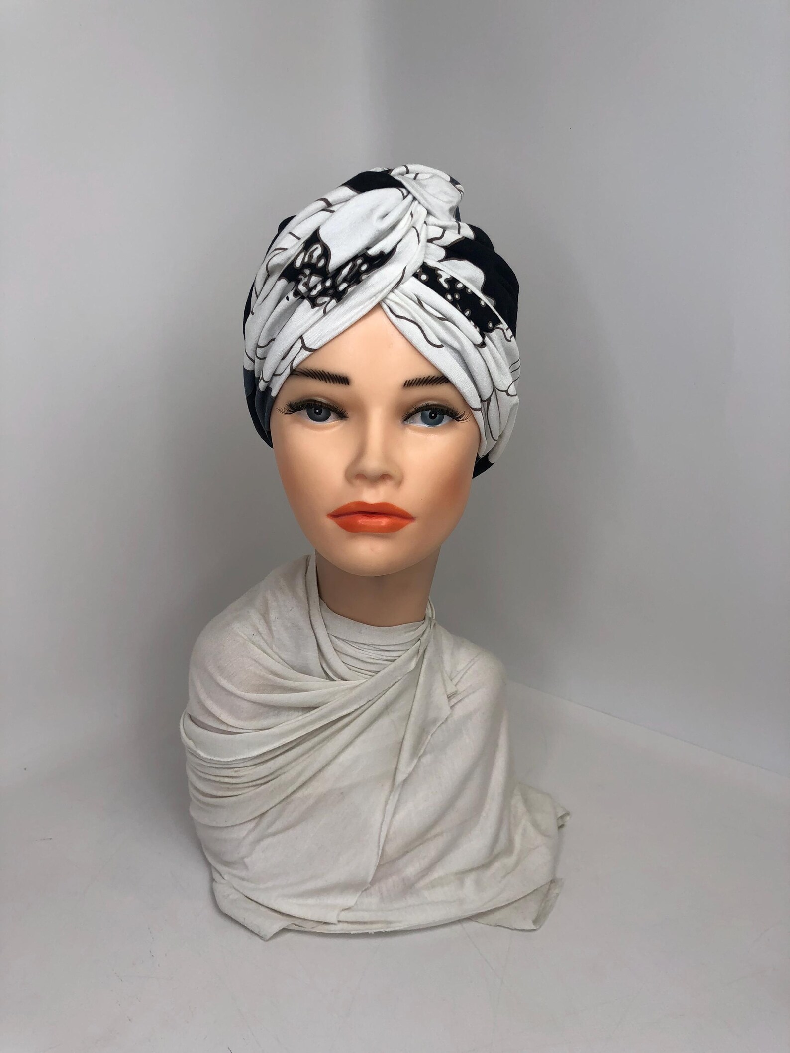 Cute Women Pre-tied Turban. Adjustable in Stylish Print. Turban Hijab ...