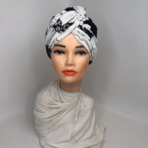 Cute Women Pre-tied Turban. Adjustable in Stylish Print. Turban Hijab ...