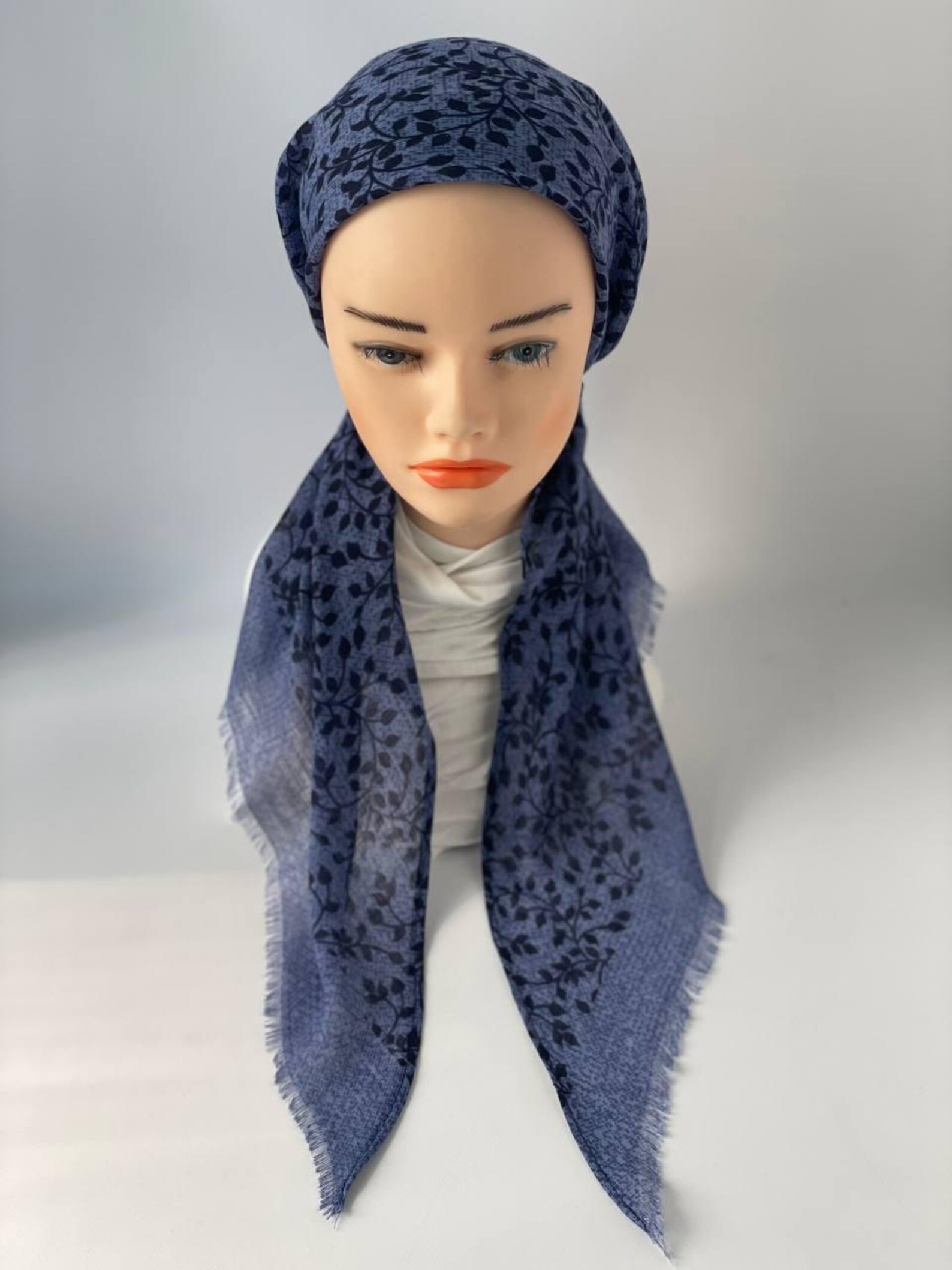 New! Pre-tied Headscarf With Long Tails. Handmade Grip Bandana for ...