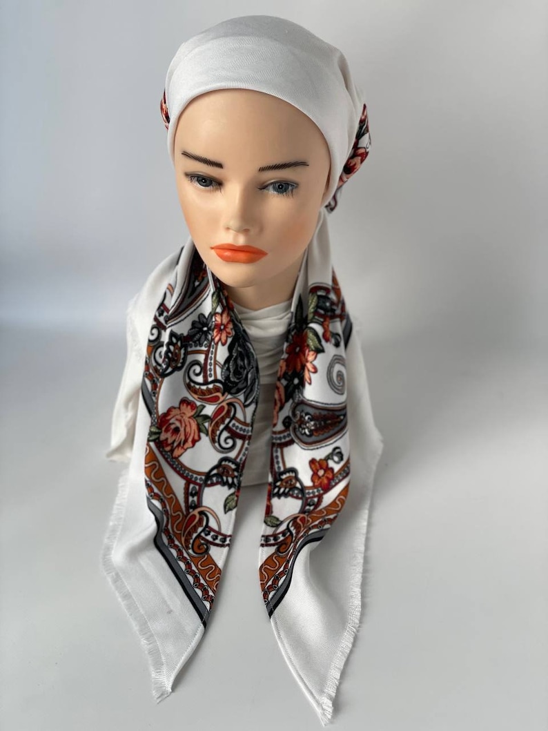 Pre-tied Cotton Bandana for Women. Handmade Grip Bandana. Bright Tichel ...
