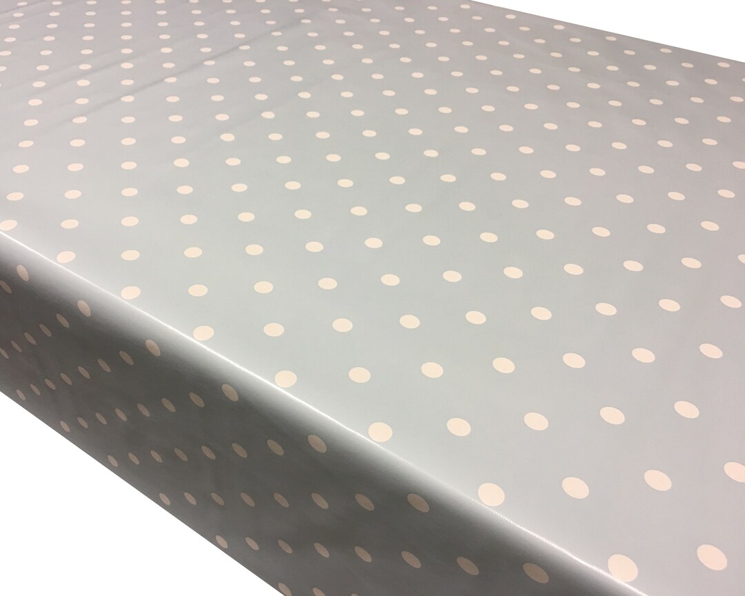 Duck Egg Blue Polka Dot Spot PVC Vinyl Wipe Clean Tablecloth - Etsy