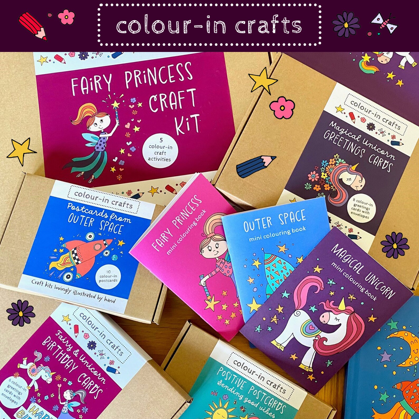 Space Rocket Colour in Pop up Card, Printable Craft Activity, Download ...