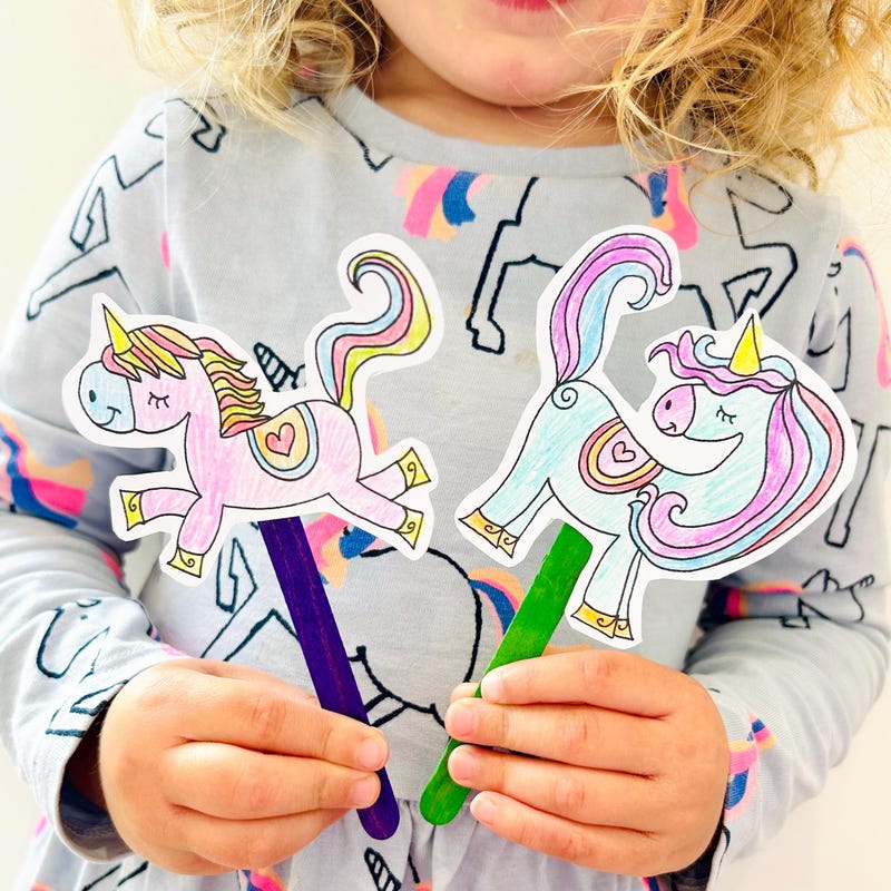Unicorn Coloring Kit - Etsy