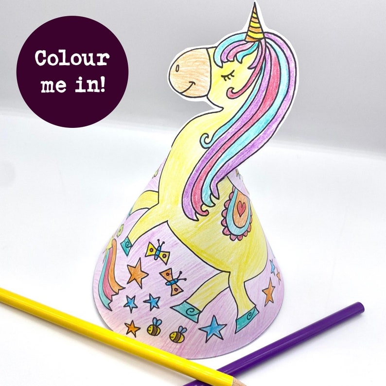 Unicorn Paper Doll, Printable Craft Activity, Colour in Paper Craft ...