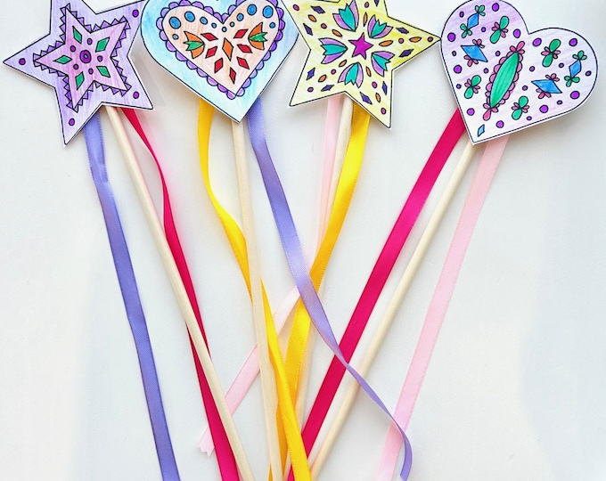 Magic Wand Paper Craft Kit, Princess Arts & Crafts Kit for Kids, Magic ...