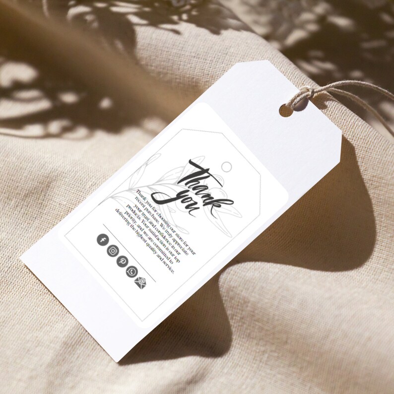 Washing Instructions Care Card I Editable Canva Template I Etsy Shop ...