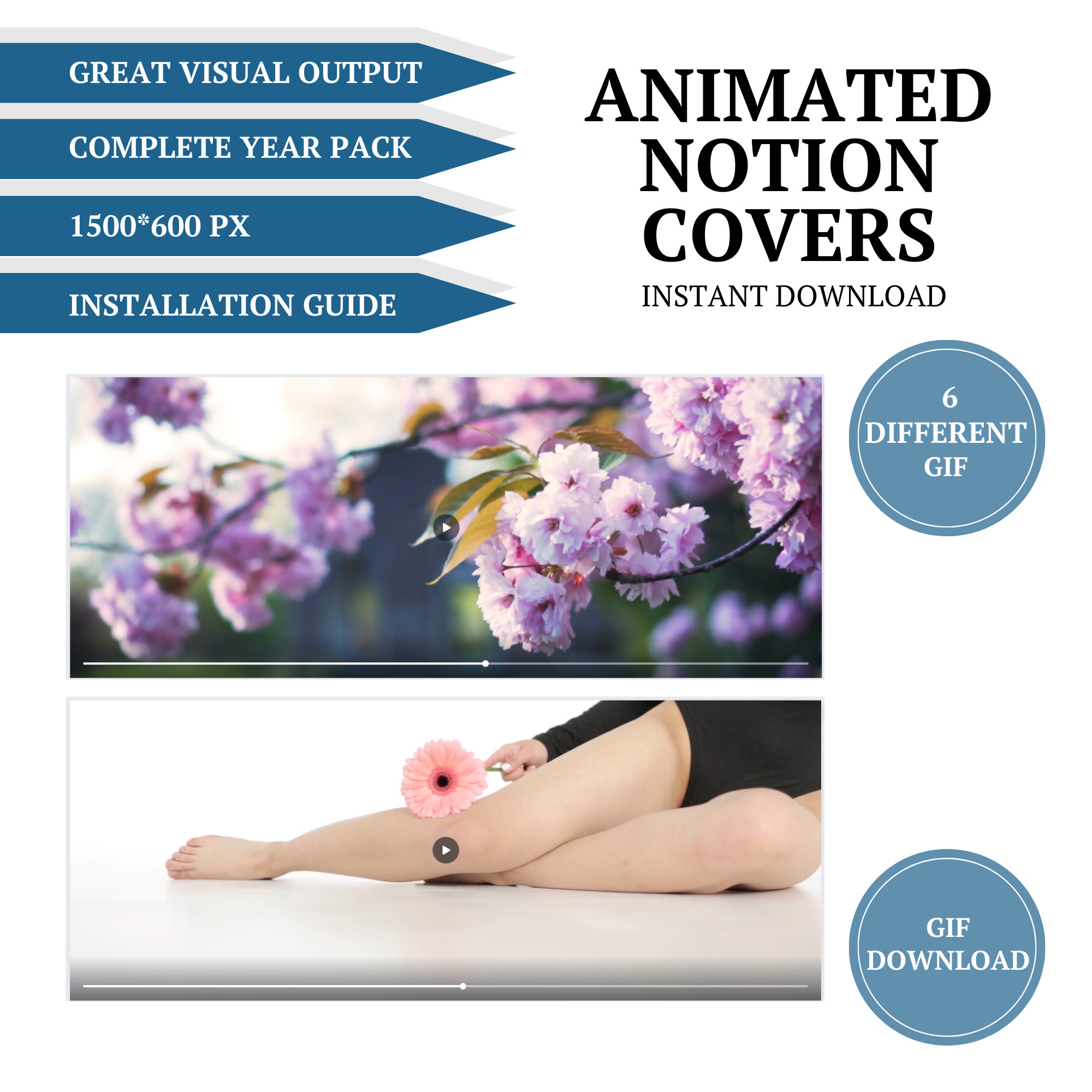 6ps Animated Notion Covers, Aesthetic Notion Customization for Notion ...