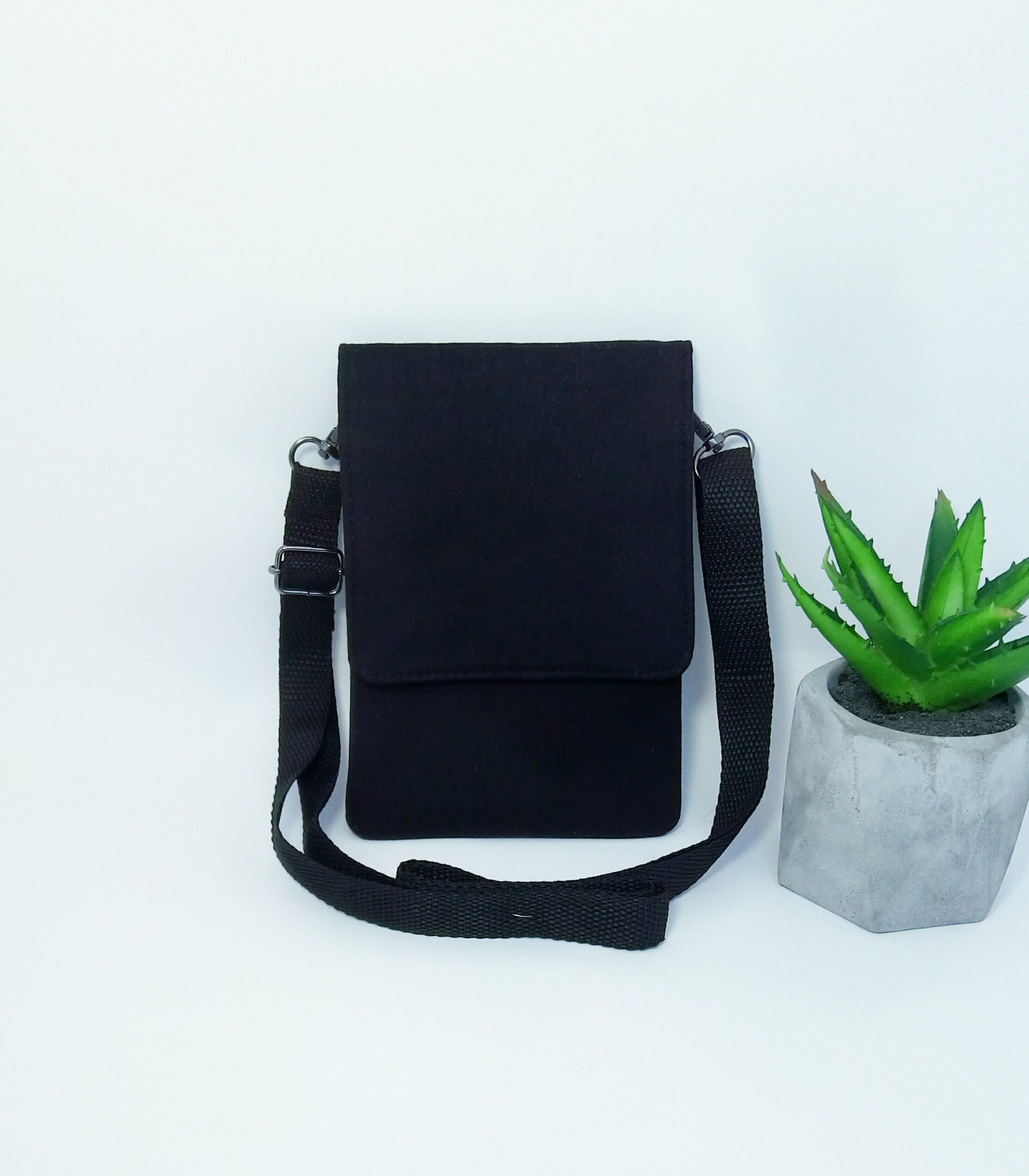 Silver Small Bag Cotton Compact Carry Bag Travel Bag Unisex - Etsy