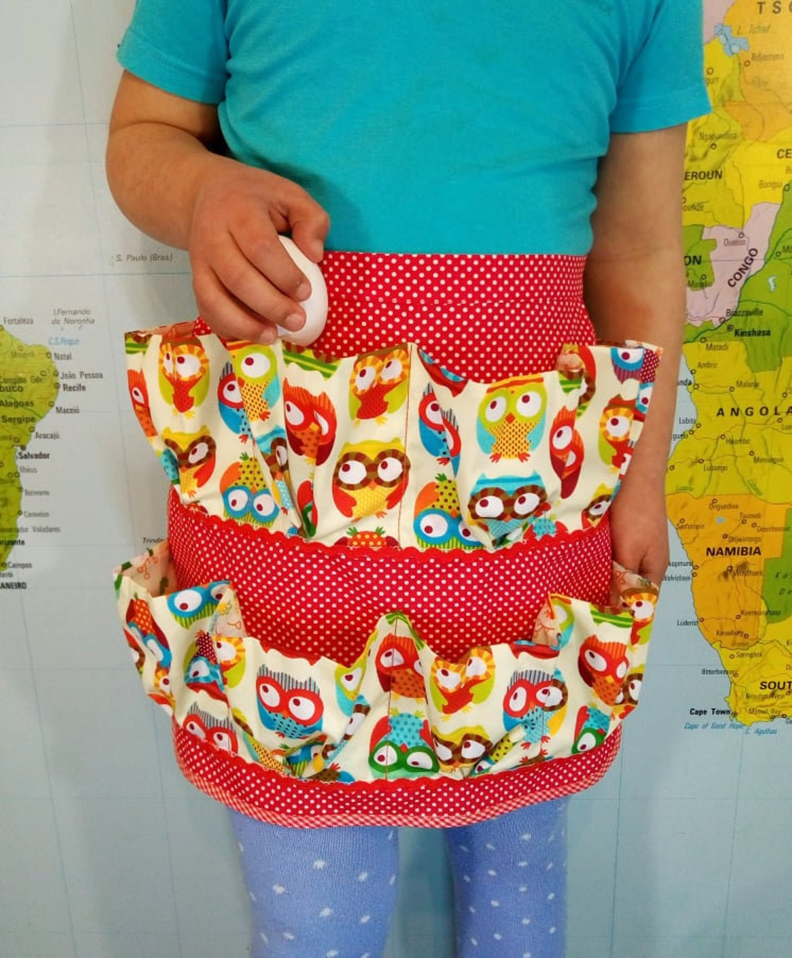 Kids Egg Apron With Chicken.children Egg Apron.apron for - Etsy