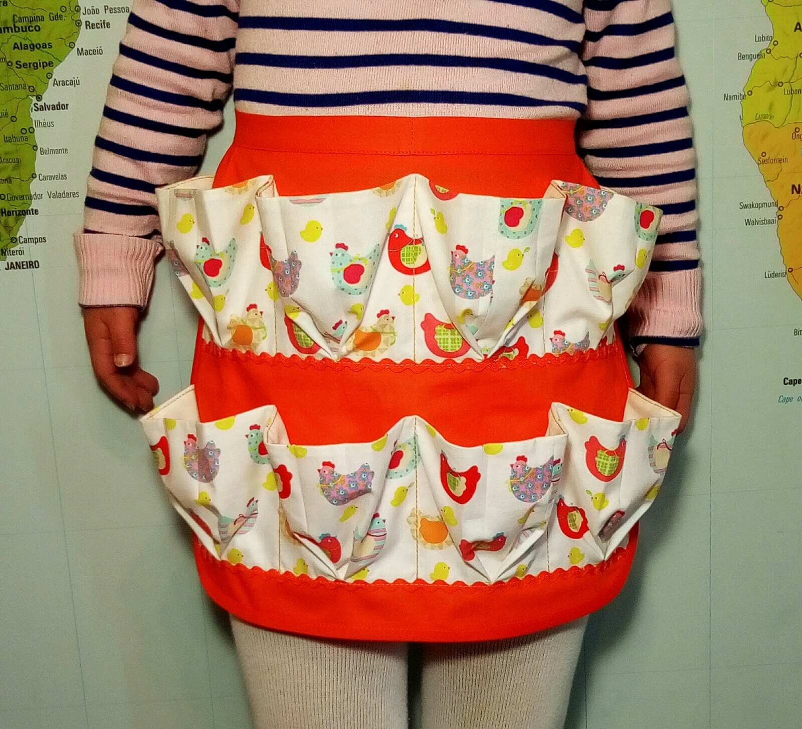 Kids Egg Apron With Chicken.children Egg Apron.apron for - Etsy