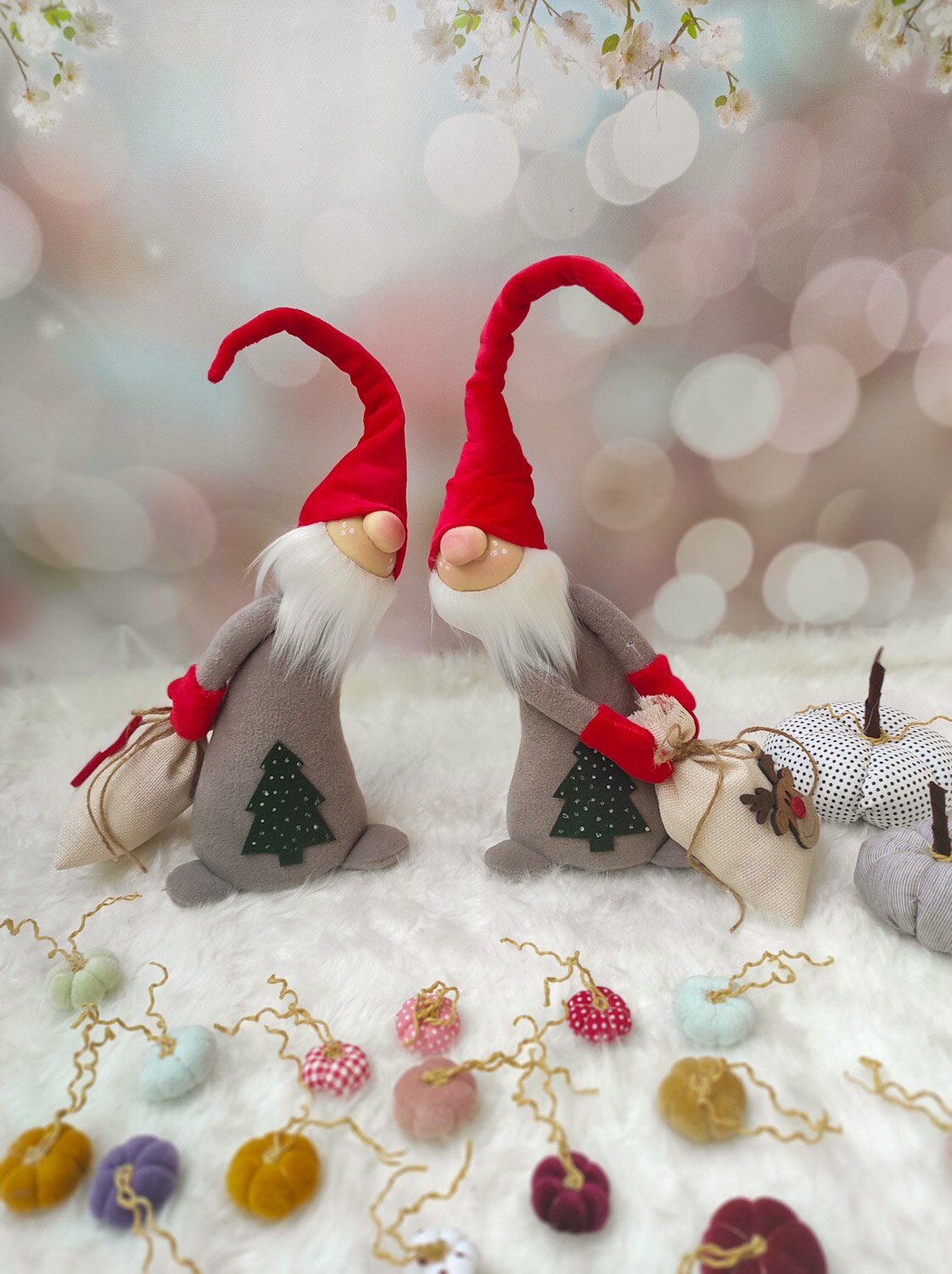 Christmas Gnomes in Red Hat for Winter Decor, Winter Gnomes, Xmas Gifts ...