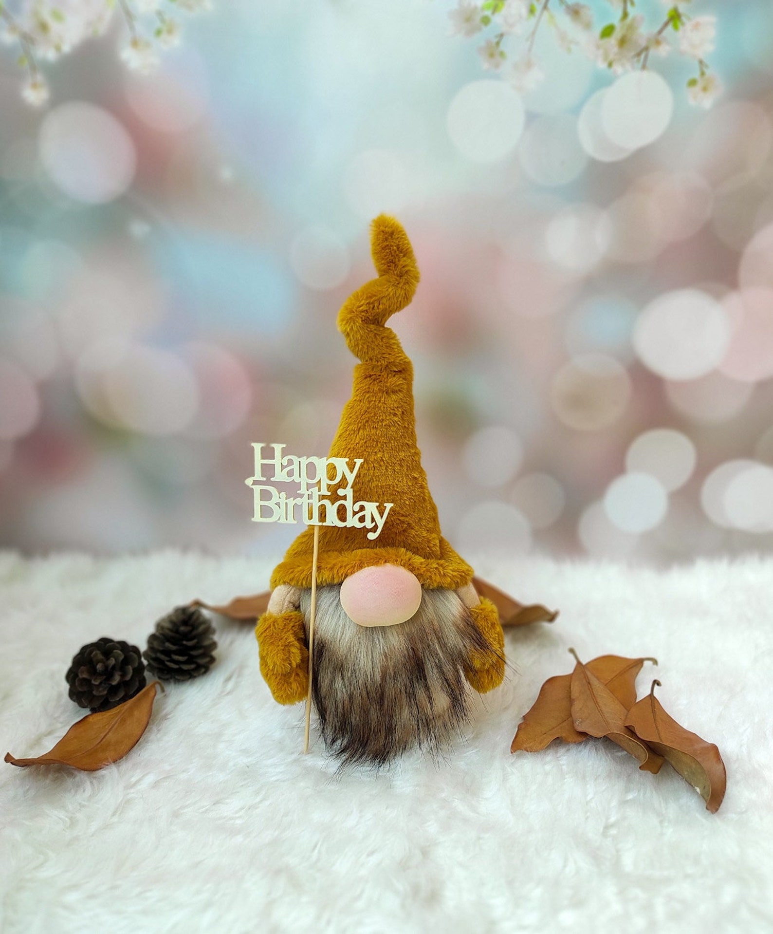 Happy Birthday Written Gonome, Surprise Birthday Gift, Camel Gnome ...