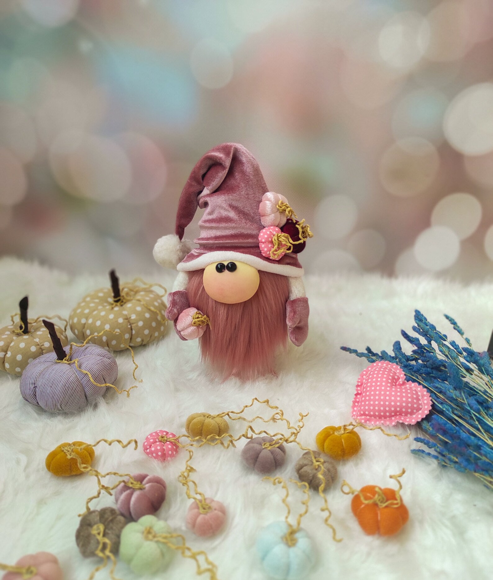 Pumpkin Winter Gnomes, Colorful Christmas Gnomes, Xmas Gift, Christmas ...