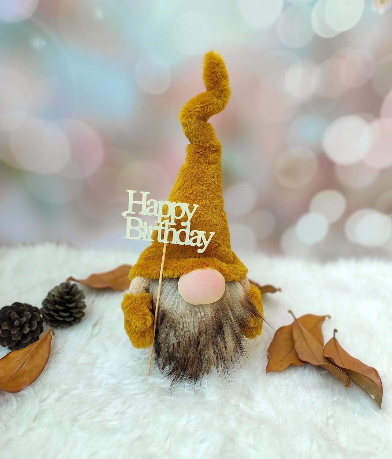 Happy Birthday Written Gonome, Surprise Birthday Gift, Camel Gnome ...