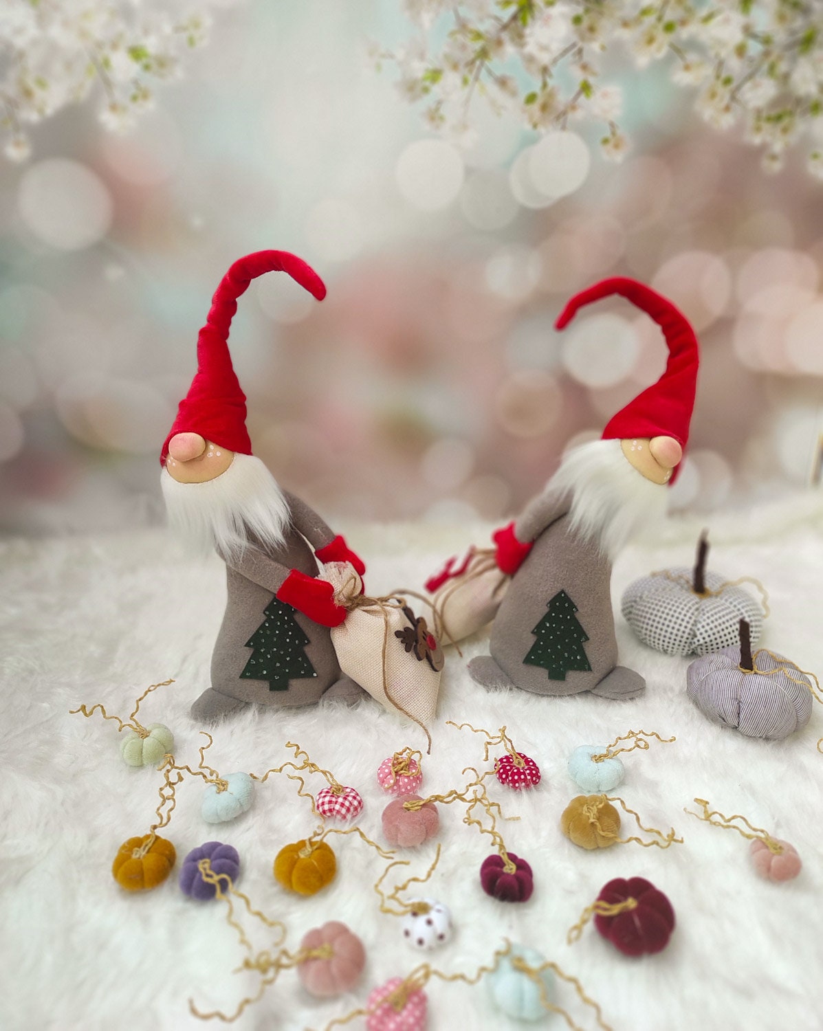 Christmas Gnomes in Red Hat for Winter Decor, Winter Gnomes, Xmas Gifts ...