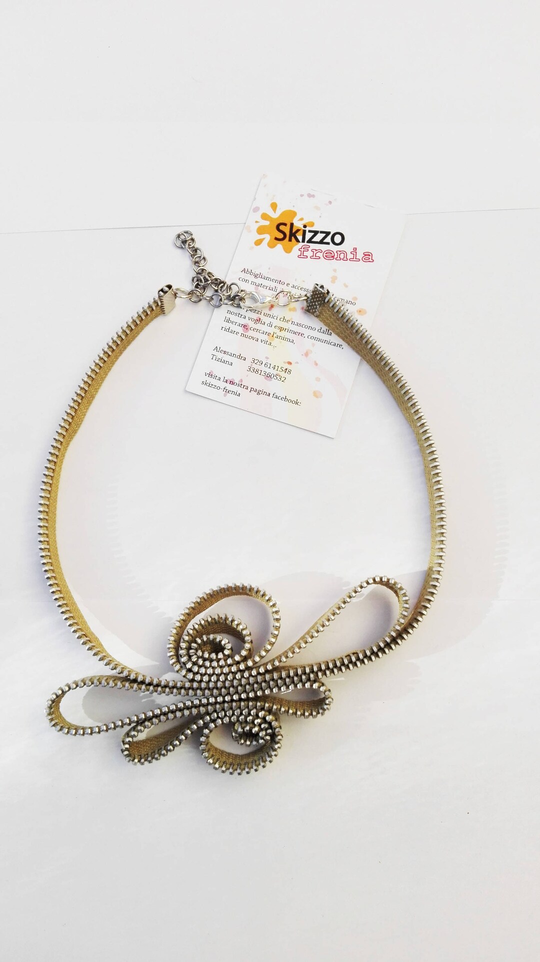 Choker Necklace Made With Zip - Etsy