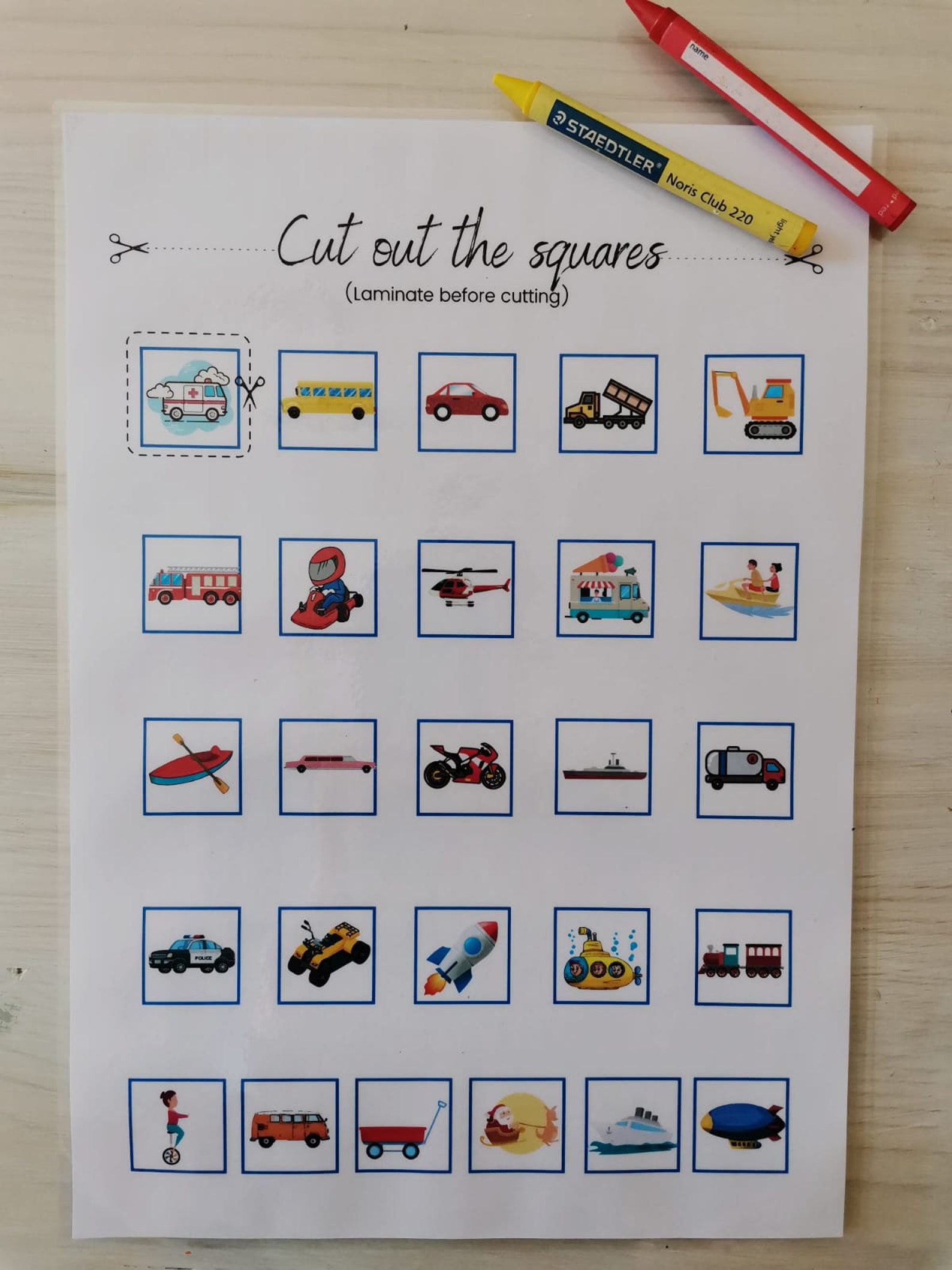 Transport Beginning Sounds. Printable for Early Development. - Etsy