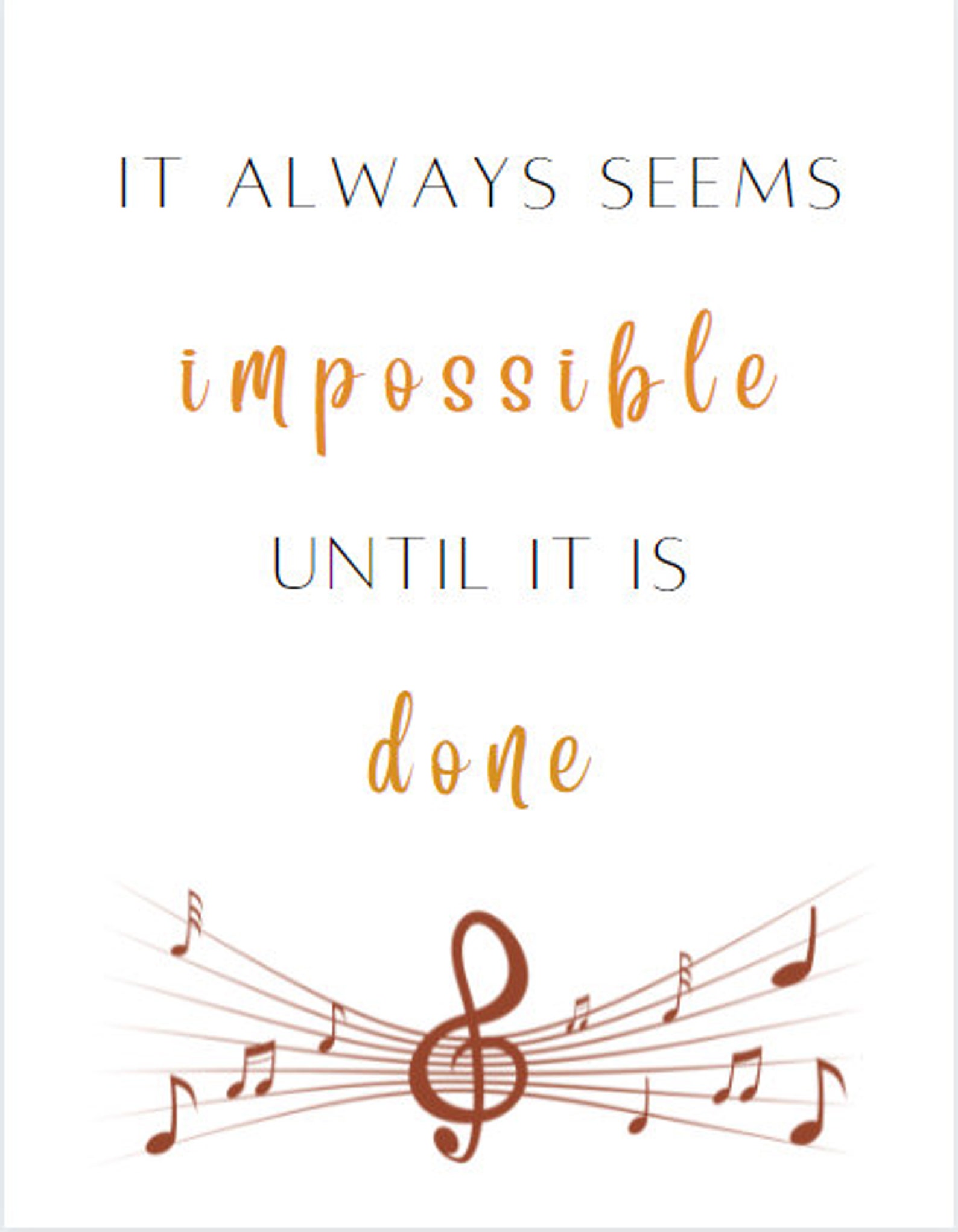 Inspirational MUSIC Class POSTERS. Wall Décor/art for the - Etsy